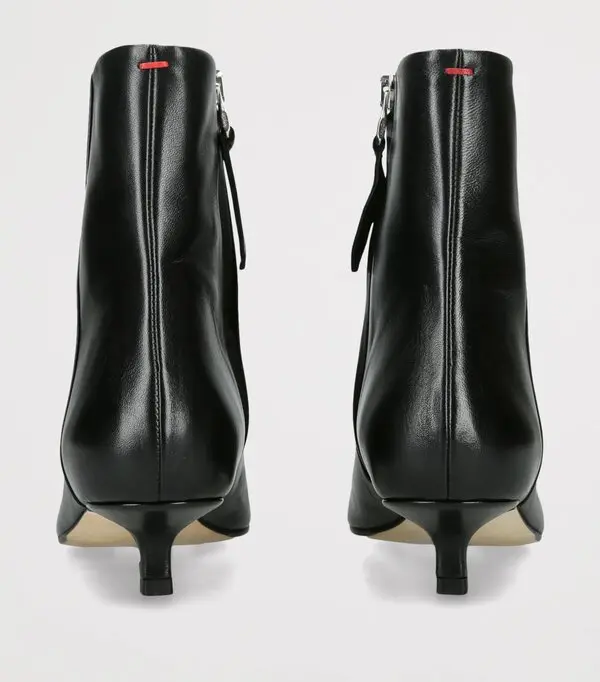 AeydĒ Leather Sofie Heeled Boots 35