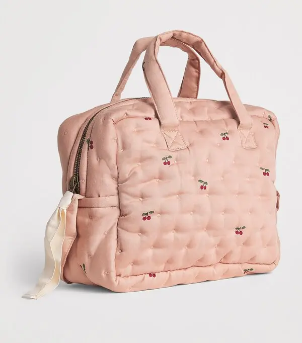 KONGES SLOJD Konges Sløjd Quilted Cherry Print Top-handle Bag