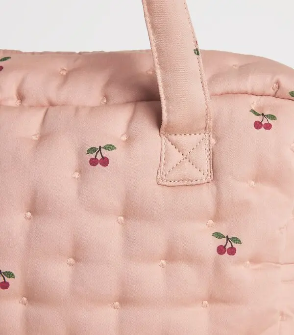 KONGES SLOJD Konges Sløjd Quilted Cherry Print Top-handle Bag