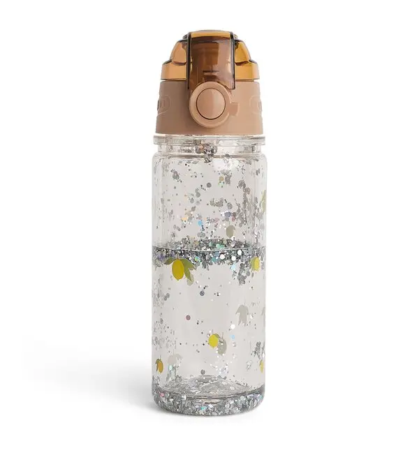 KONGES SLOJD Glitter Lemon Water Bottle - Brown