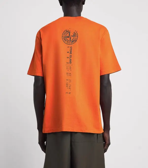 Stone Island Cotton Vertical Compass T-shirt