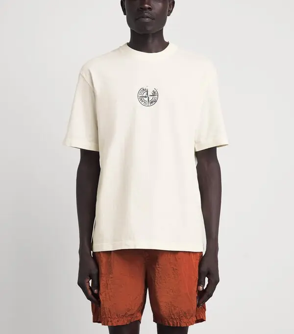 Stone Island Cotton Vertical Compass T-shirt