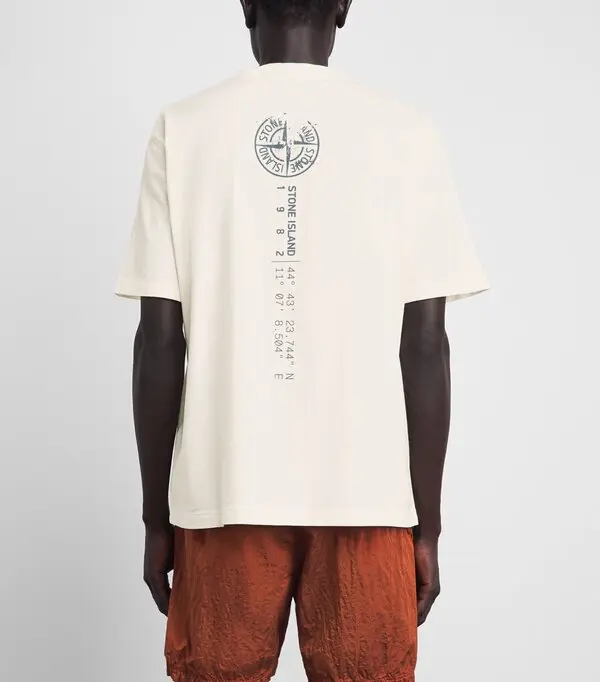 Stone Island Cotton Vertical Compass T-shirt