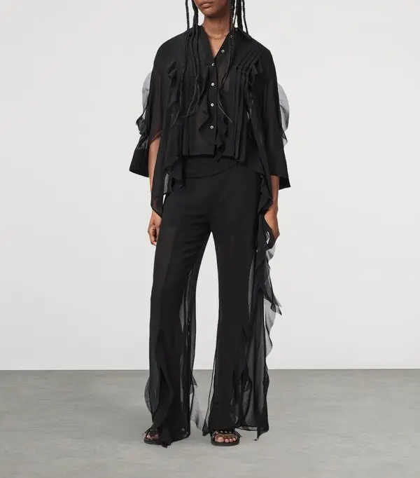 ALLSAINTS Frill-trim Minna Trousers