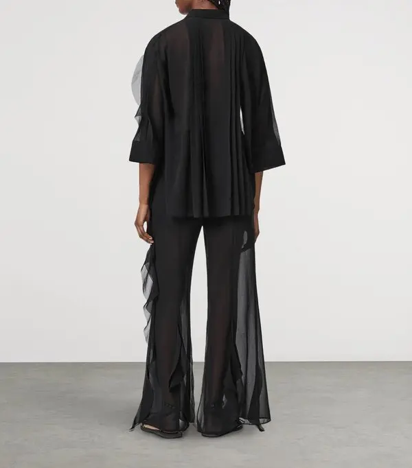 ALLSAINTS Frill-trim Minna Trousers