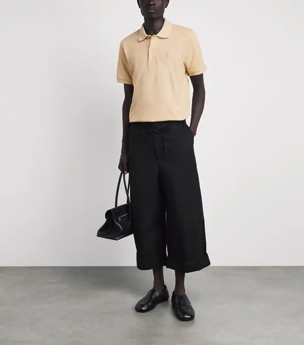 Sandro Cotton 4s Patch Polo Shirt