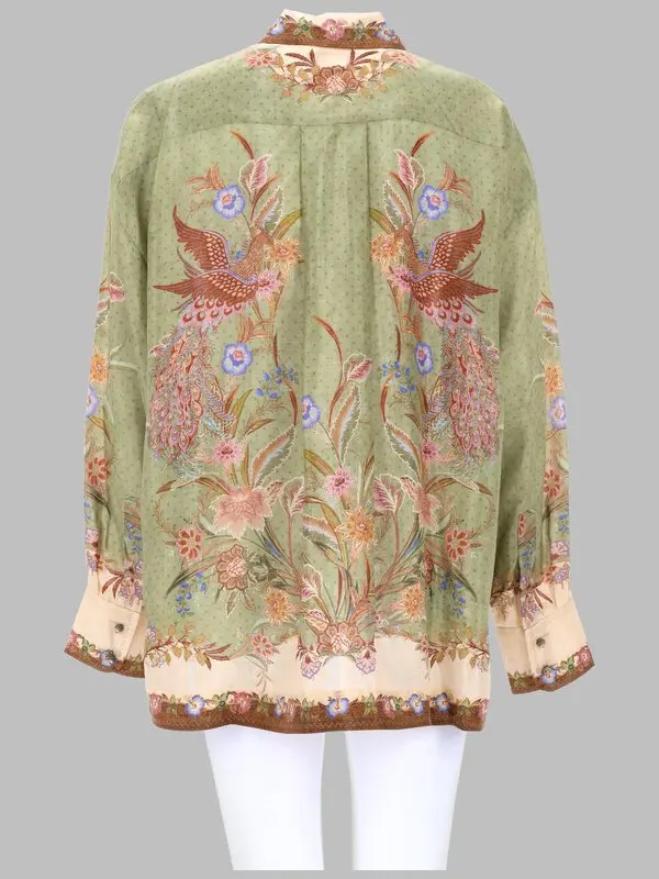 Zimmermann Indra" Relaxed Fit Printed Shirt - Green