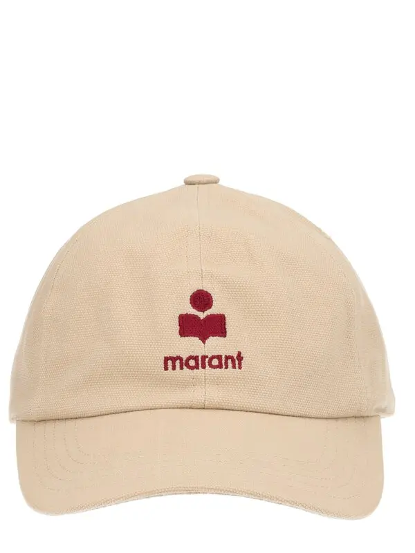 Isabel Marant Étoile Cappello Da Baseball "tomas" Con Logo - Beige