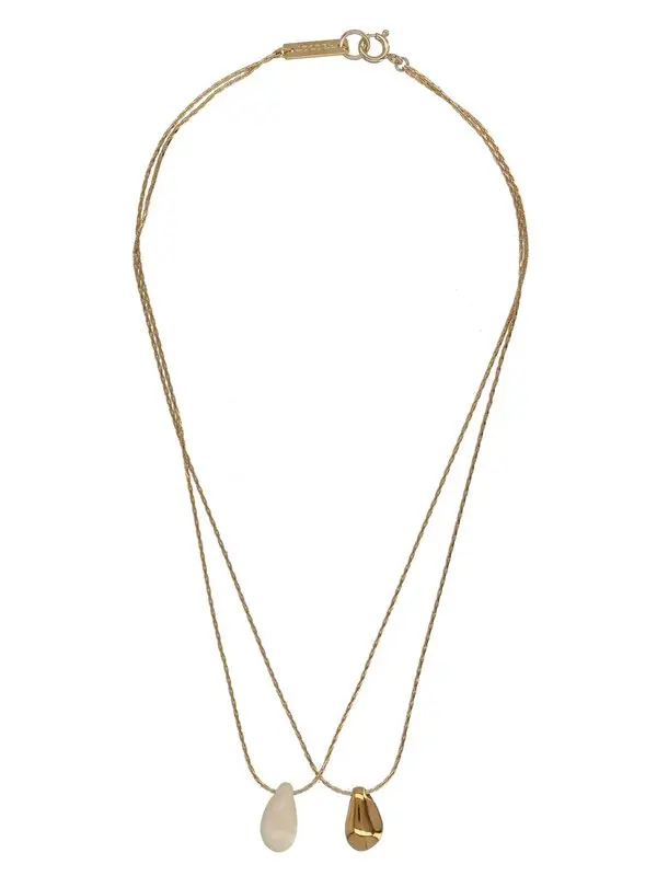 Isabel Marant Étoile Collana "imala" Con Doppio Pendente - Gold