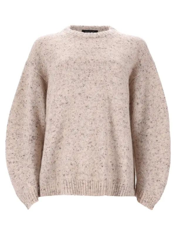 Fabiana Filippi Maglia In Filato Bottonato Con Lurex - Beige