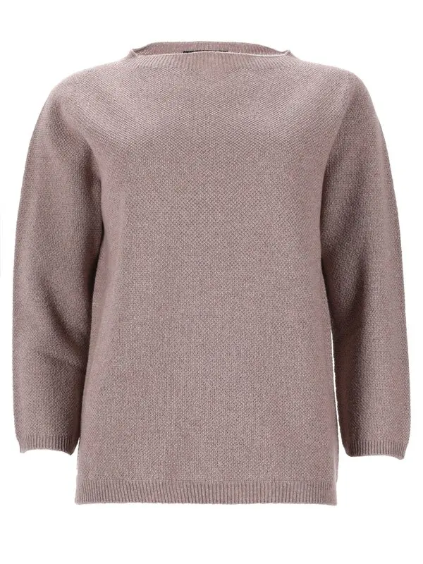 Fabiana Filippi Platinum Lurex Knit Sweater - Beige