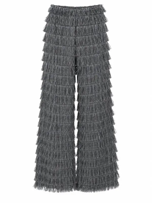 Alberta Ferretti Fringed Pants