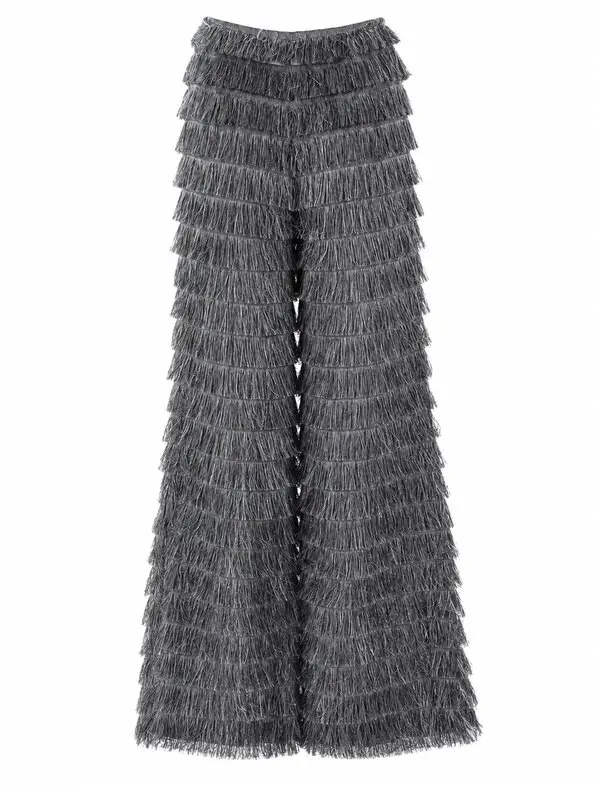 Alberta Ferretti Fringed Pants