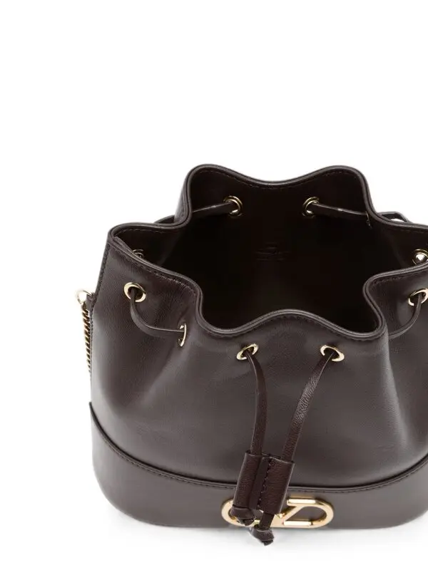Valentino Garavani Vlogo Signature Leather Mini Bucket Bag