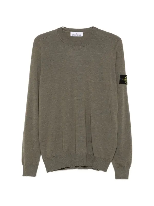 Stone Island Wool Crewneck Sweater - Green
