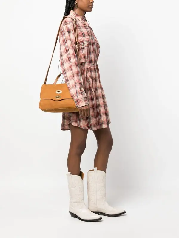 ZANELLATO Postina Jones Small Leather Handbag - Brown