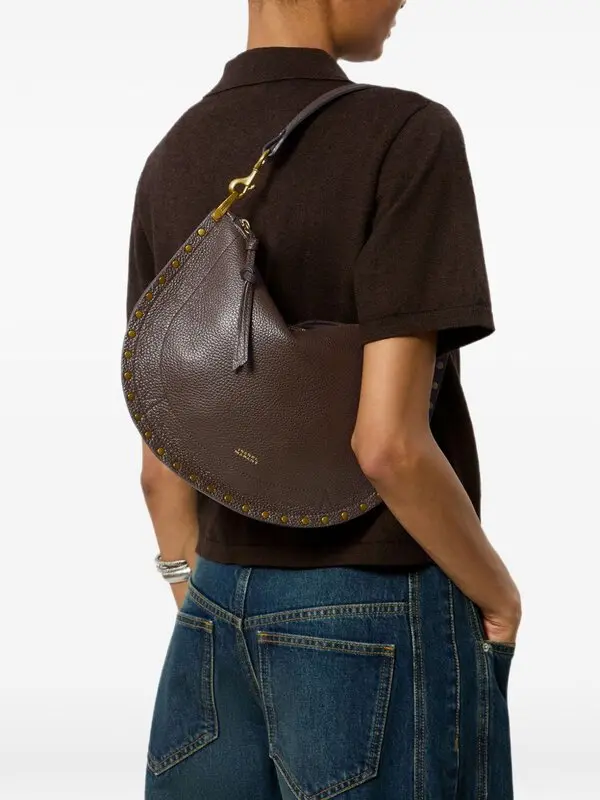Isabel Marant Étoile Oskan Soft Leather Crossbody Bag With Stud Embellishments