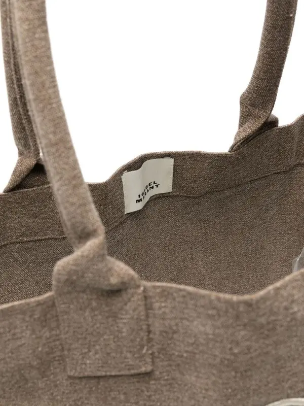 Isabel Marant Étoile Yenky Embroidered Cotton Tote Bag - Green
