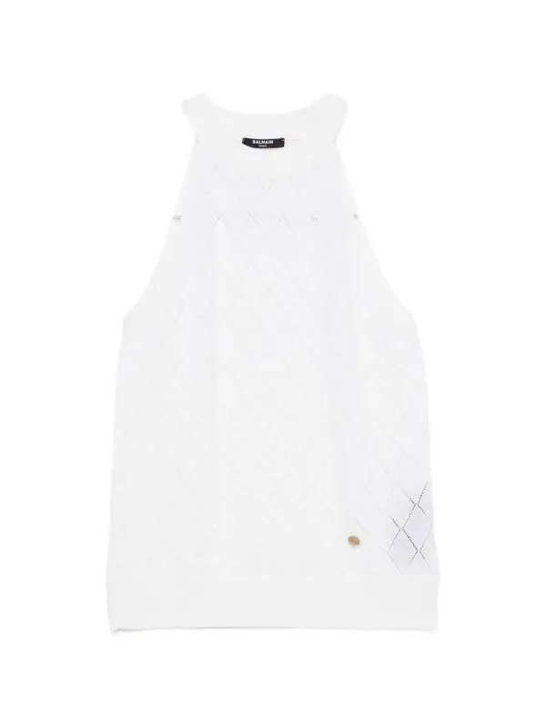 Balmain Textured Knit Top