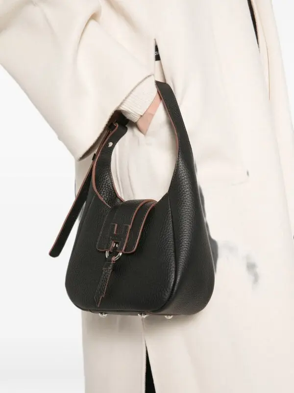 Hogan Trend Mini Leather Hobo Bag