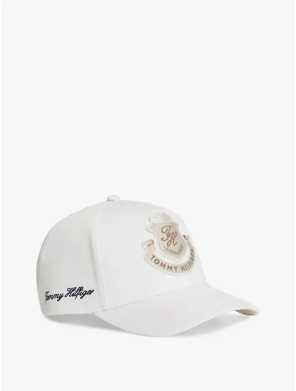 Tommy Hilfiger Monogram Crest Patch Baseball Cap - Ecru