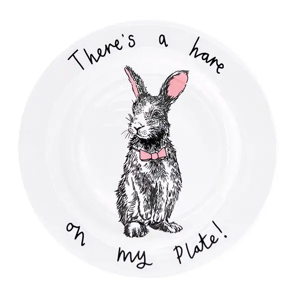 JIMBOBART There's A Hare On My Plate Side Plate