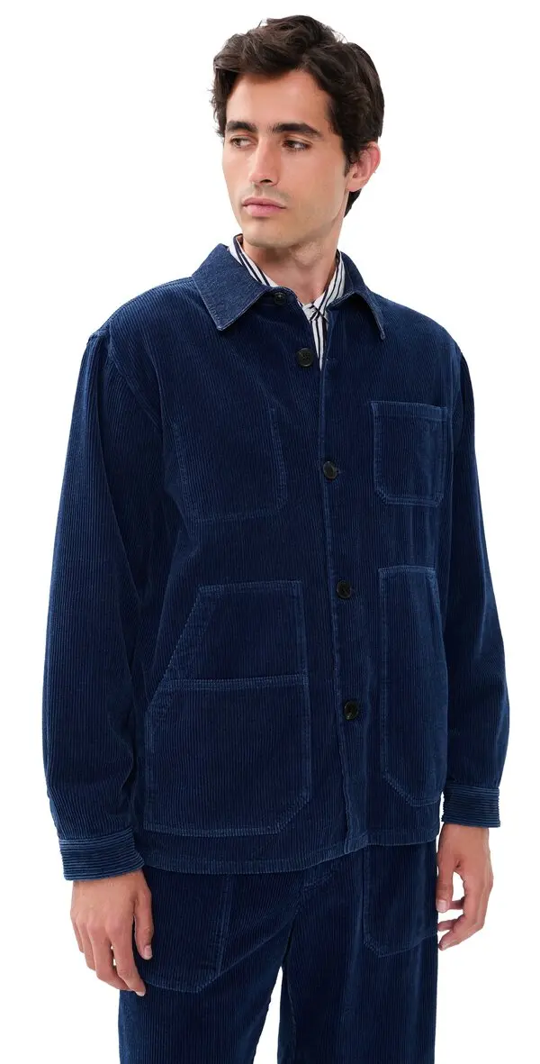 Isabel Marant Étoile Arzur Corduroy Jacket With Denim Trim