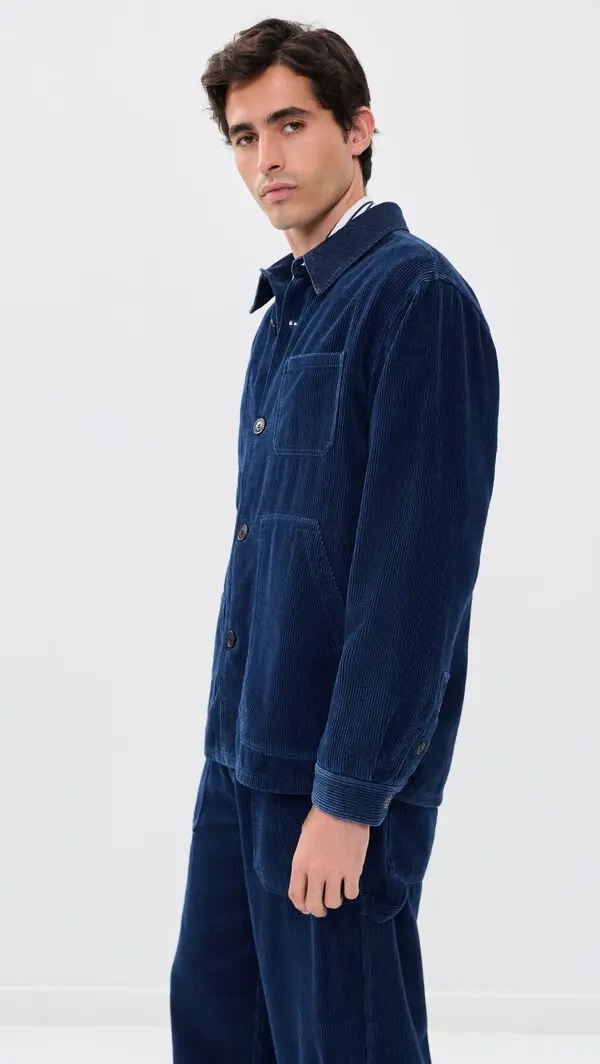 Isabel Marant Étoile Arzur Corduroy Jacket With Denim Trim