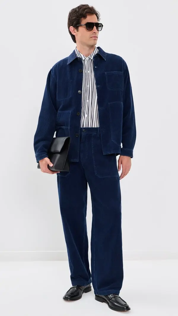 Isabel Marant Étoile Arzur Corduroy Jacket With Denim Trim