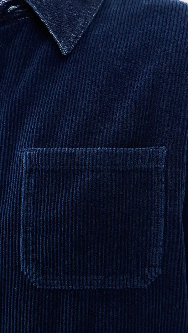 Isabel Marant Étoile Arzur Corduroy Jacket With Denim Trim