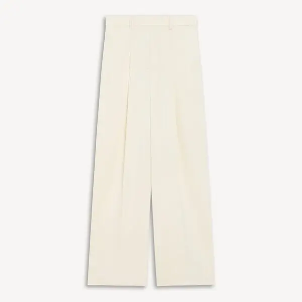 Theory Double Pleat Pant In Admiral Crepe - Rice
