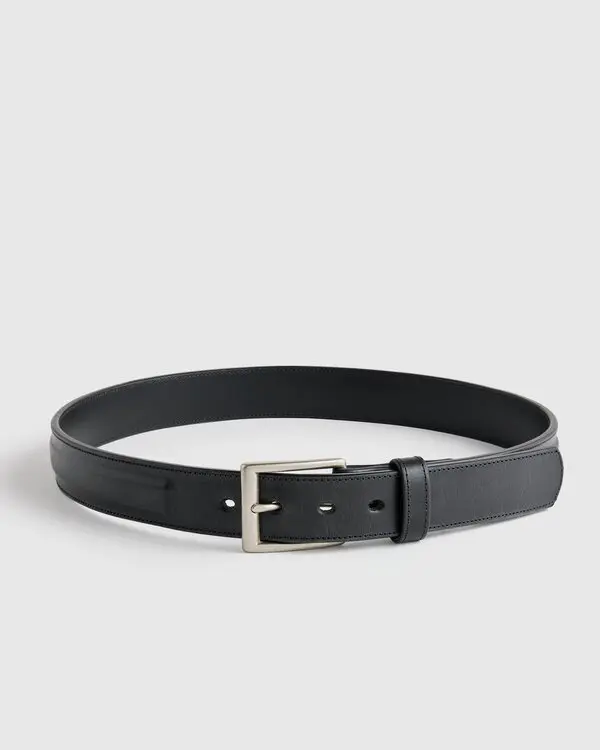 Quince Hugo Contoured Leather Dress Belt