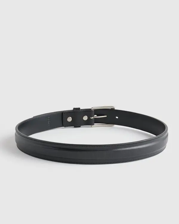 Quince Hugo Contoured Leather Dress Belt