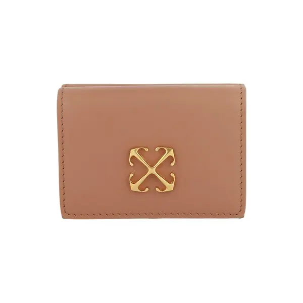 Off-White Jitney Mini Compact Wallet 'nude