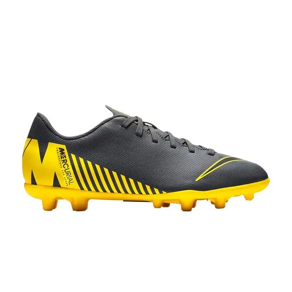 Nike Mercurial Vapor 12 Club Fg Mg Gs Opti Yellow - Grey