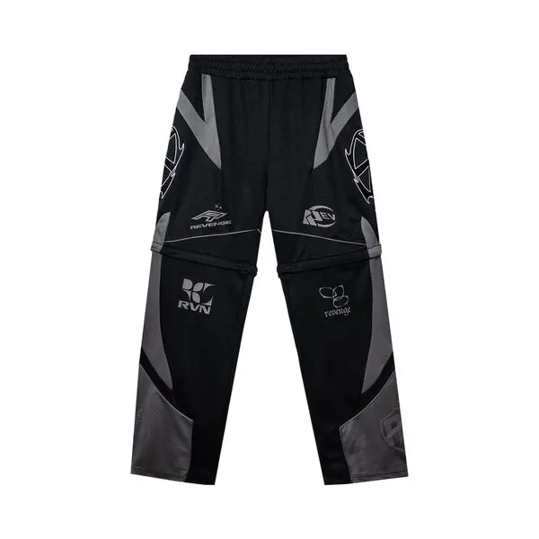 REVENGE Racer Patch Convertible Pant - Black