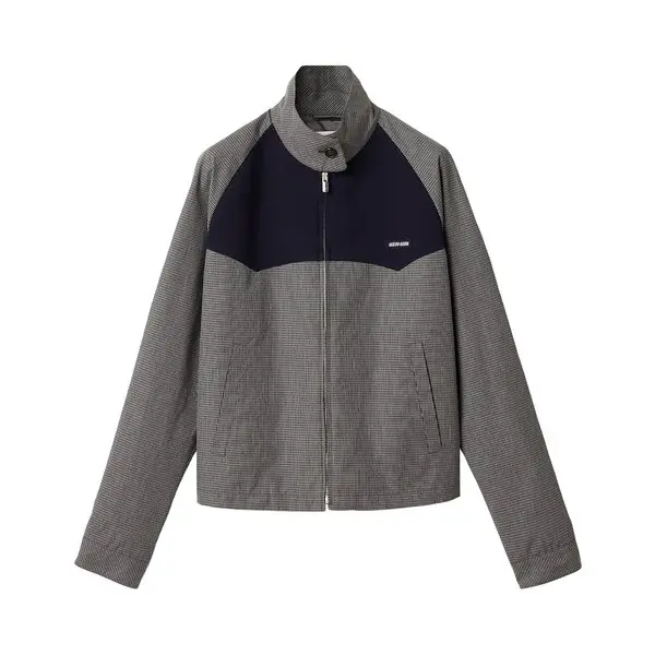 Miu Miu Vichy Check Blouson 'grigio