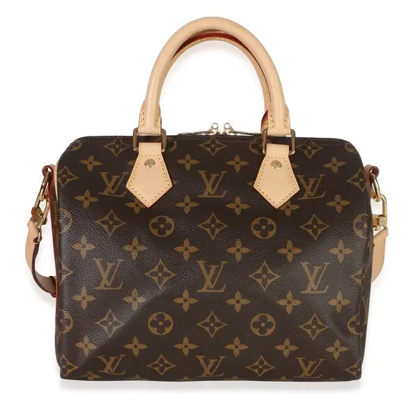 LOUIS VUITTON Monogram Canvas Speedy Bandouliere 25 - Brown
