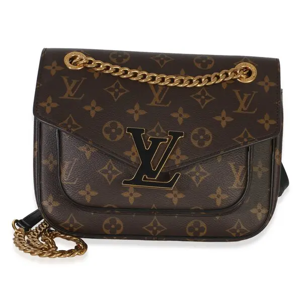 LOUIS VUITTON Monogram Canvas Passy Shoulder Bag - Brown