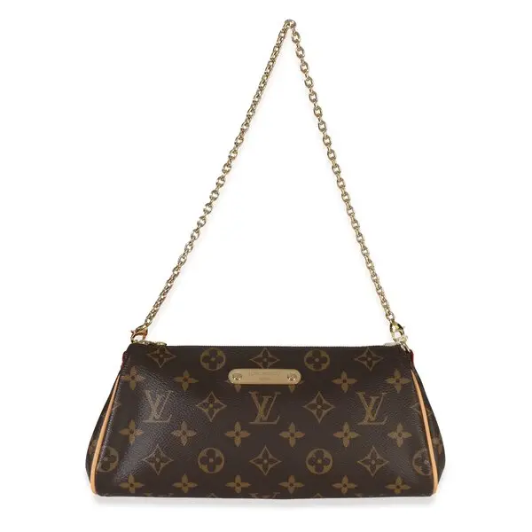 LOUIS VUITTON Monogram Canvas Pochette Eva Shoulder Bag - Brown