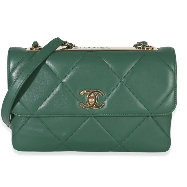 Chanel Quilted Lambskin Trendy Flap Bag