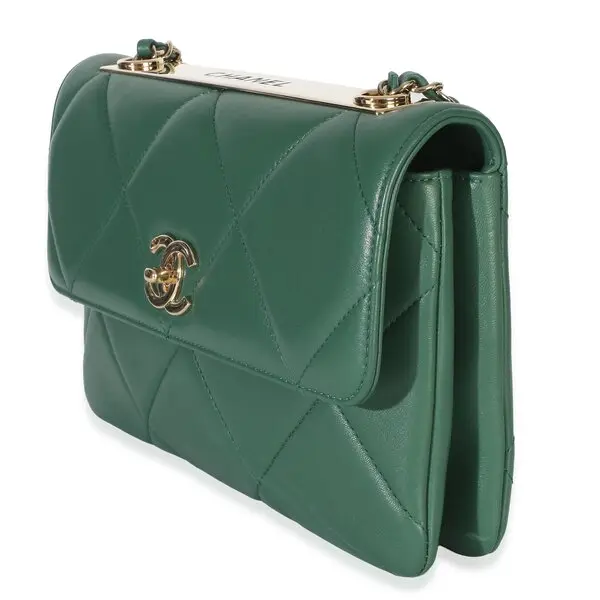 Chanel Quilted Lambskin Trendy Flap Bag