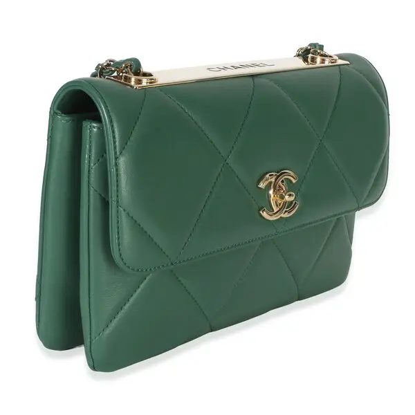 Chanel Quilted Lambskin Trendy Flap Bag