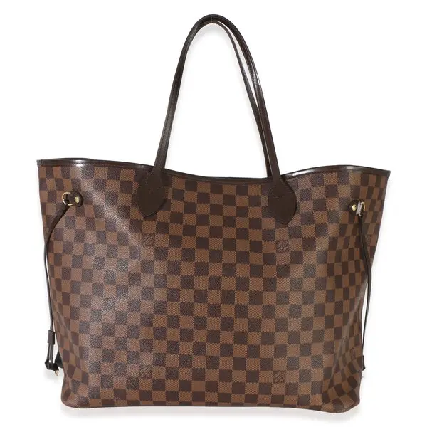 LOUIS VUITTON Damier Ebene Canvas Neverfull Gm Tote - Brown