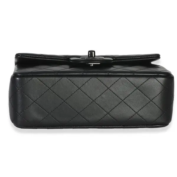 Chanel Quilted Lambskin Top Handle Rectangular Flap Bag