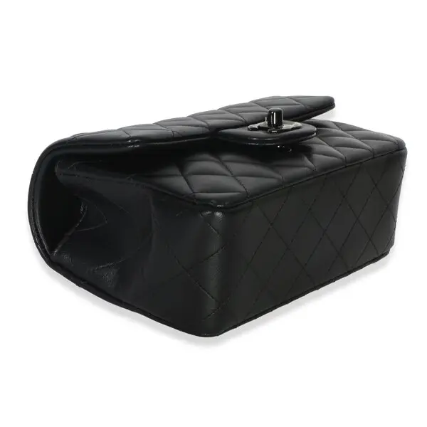 Chanel Quilted Lambskin Top Handle Rectangular Flap Bag