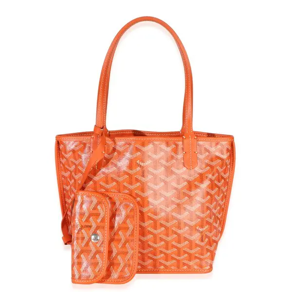 Goyard Goyardine Canvas Anjou Top Handle Bag With Pochette
