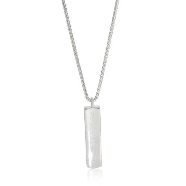 Tiffany & Co. Sterling Silver 1837 Bar Pendant Necklace - Sterling_silver