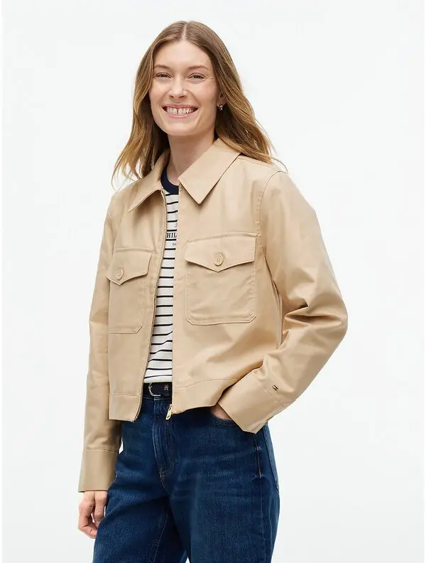 Tommy Hilfiger Lightweight Twill Chino Zip Jacket