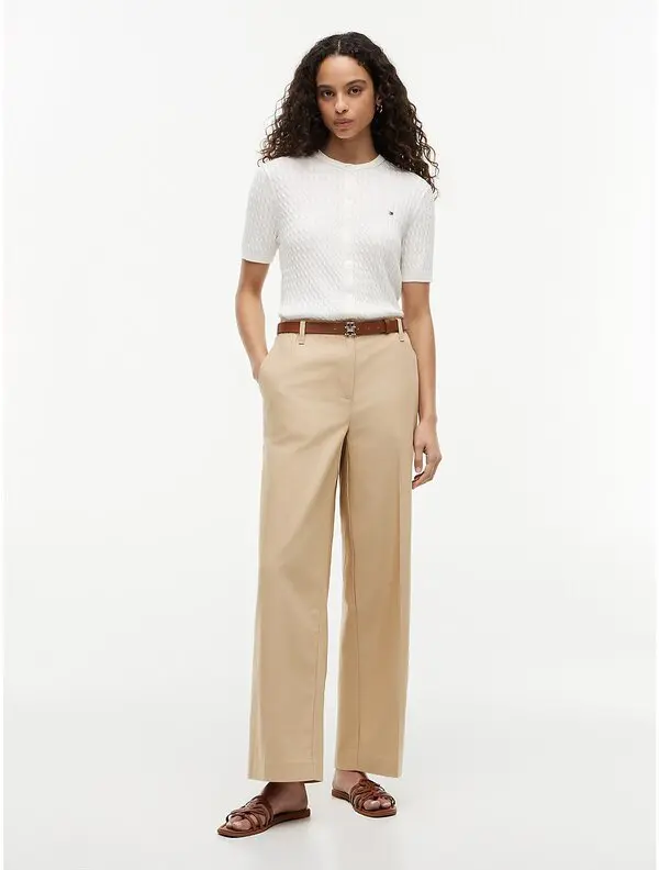 Tommy Hilfiger Lightweight Chino Pant - Clayed Pebble